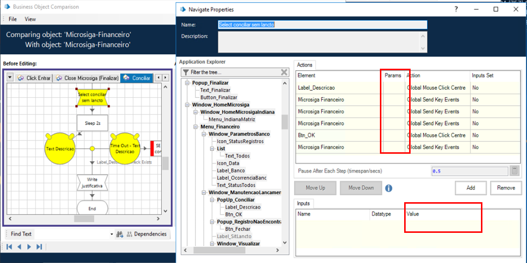 Business Object comparison - Allow viewing input v... - SS&C Blue Prism ...