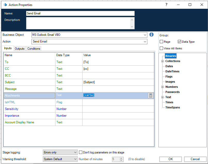 Answered: MS Outlook Email VBO - SS&C Blue Prism Community