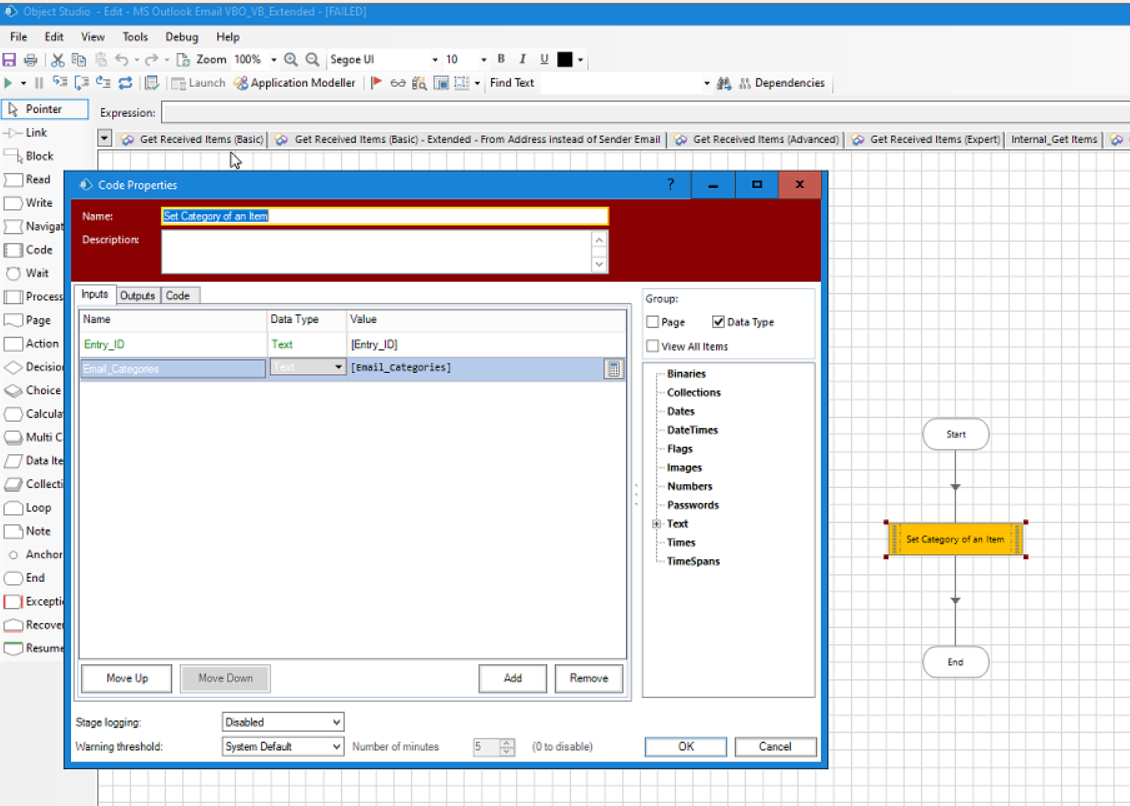 Exception Type : Internal and Exception Detail :Co... - SS&C Blue Prism Community